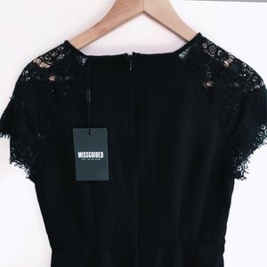 Missguided | Pants & Jumpsuits | Nwt Missguided Black Cap Sleeve Jumpsuit | Poshmark